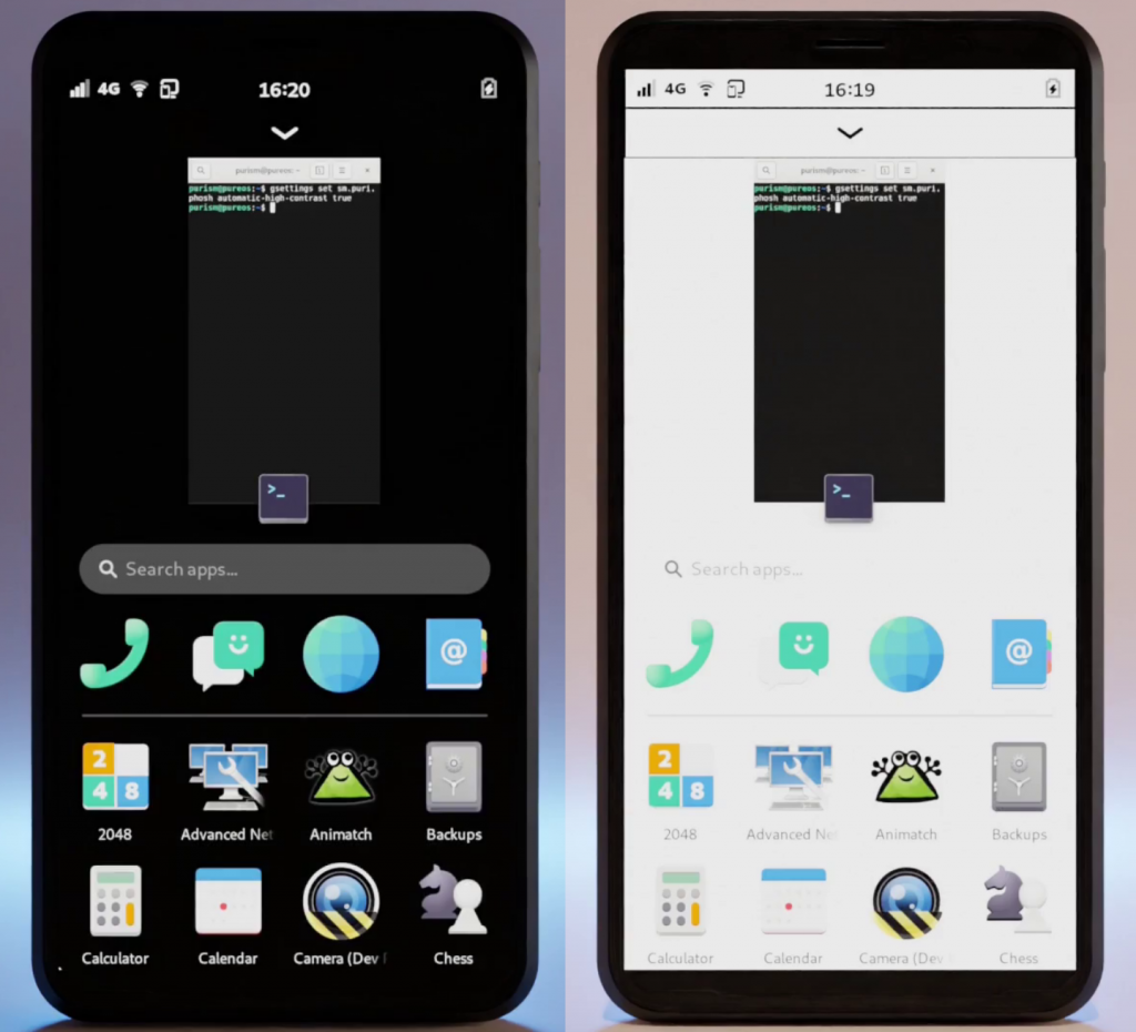 Auto Contrast on Librem 5 smartphones – Purism